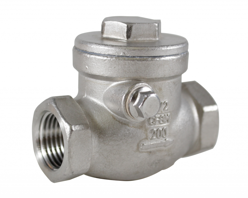 Válvula Check Horizontal Acero Inox. - Cosmoplas Perú